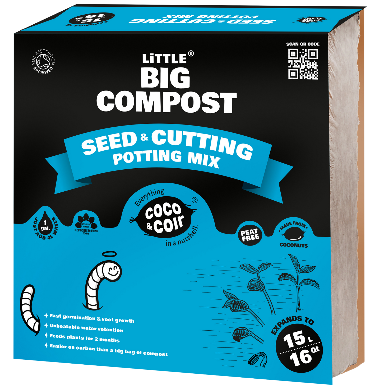 Coir Potting - Coco Grow+ 15L - Coir Products. Bulk Coir. Growing Media