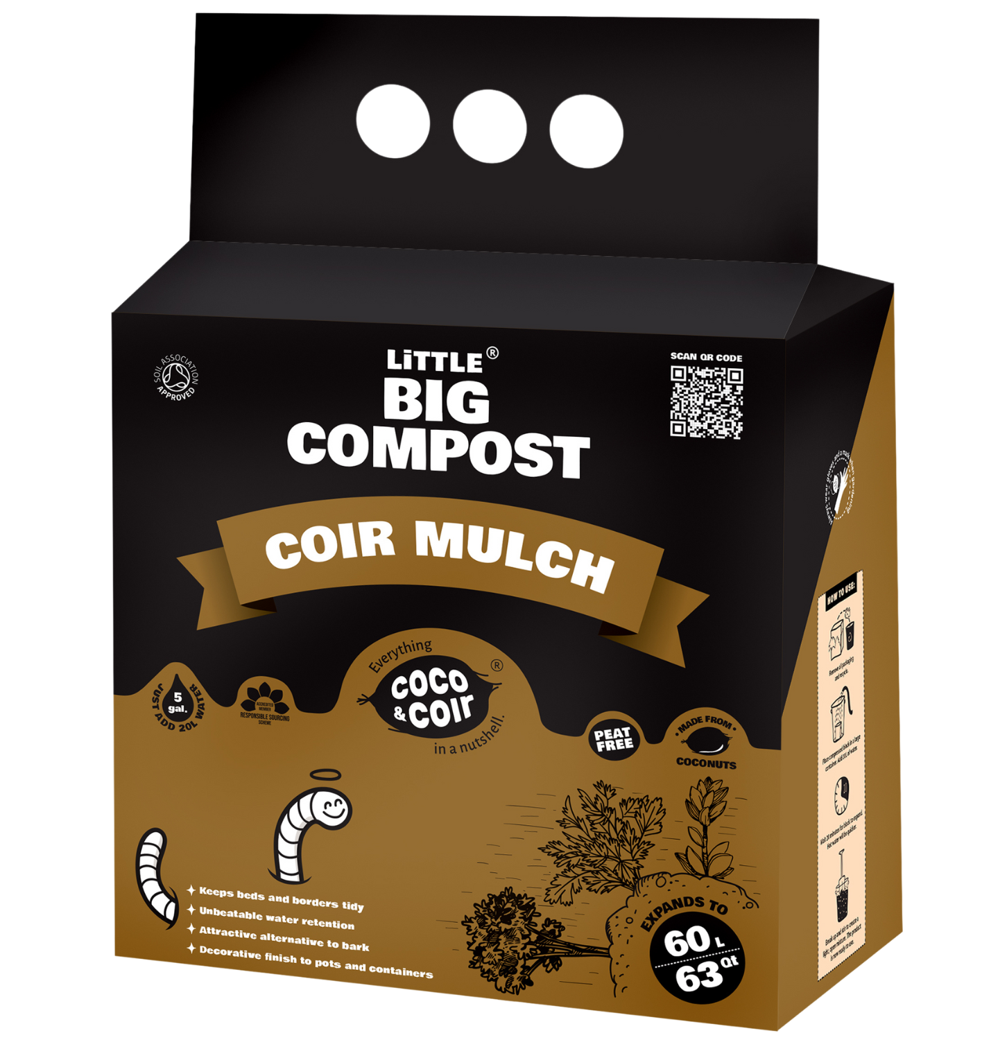Coir Mulch - Coco Chip 60L - Coir Products. Bulk Coir. Growing Media