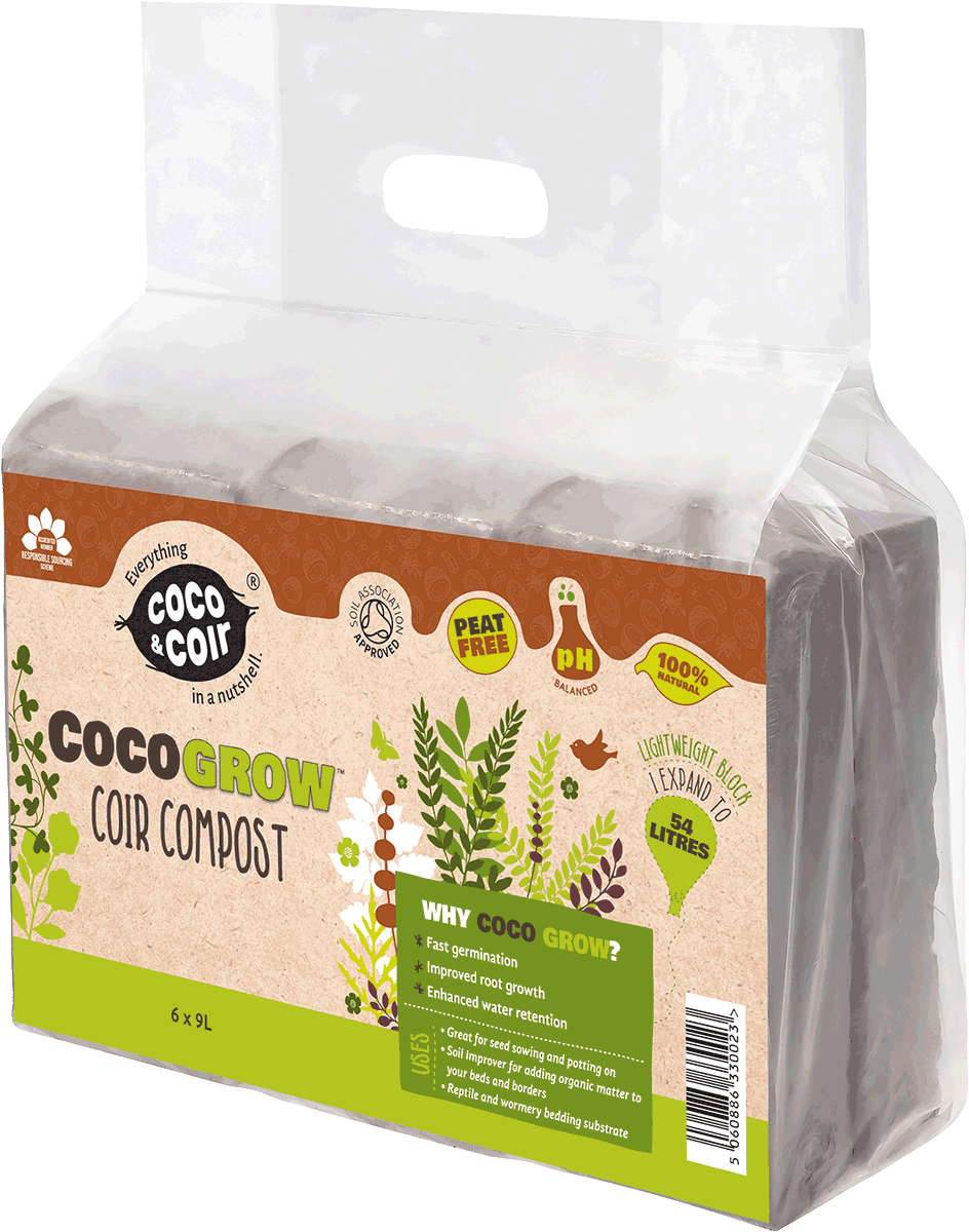 Coir Compost - Coco Grow 54L - Coir Products. Bulk Coir. Growing Media